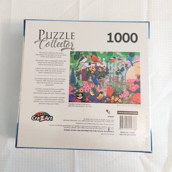 Crazart | Games | Puzzle Collector Weekly Garden Gathering 00 Piece ...